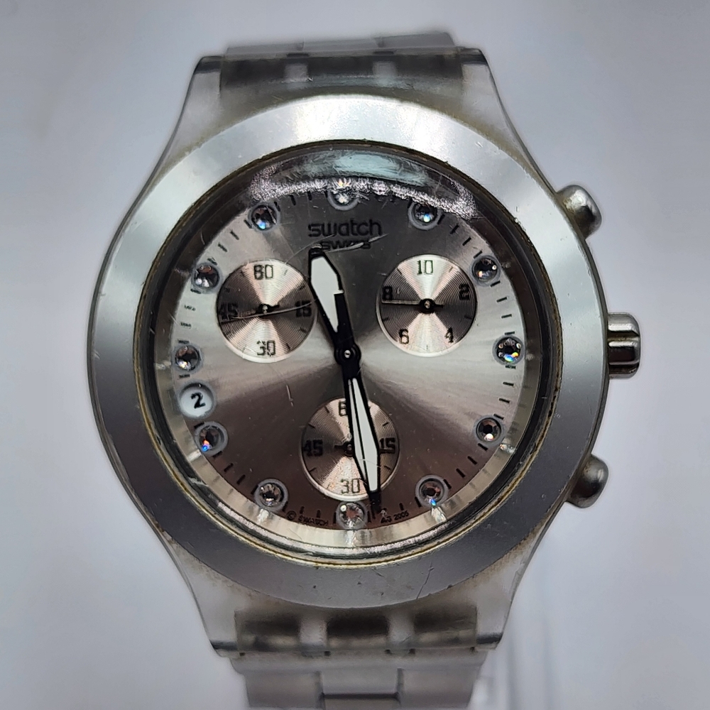 Swatch Irony Diaphane Ag 2005 Mens Stainless Steel Wr… - Gem